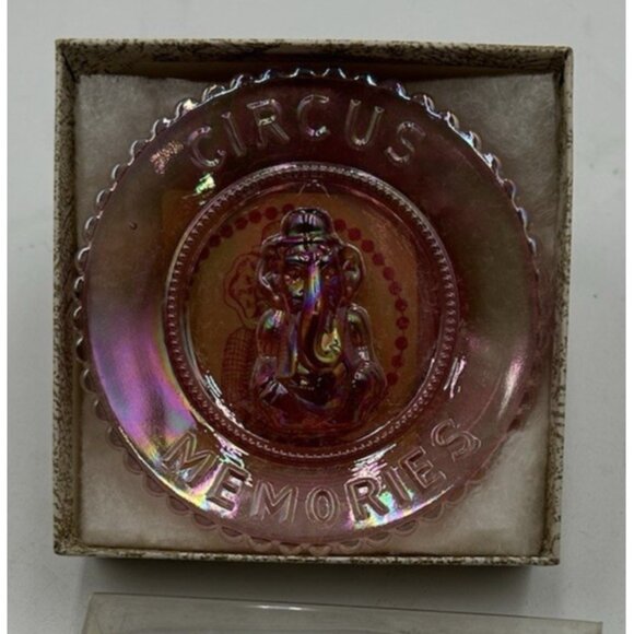 Summit Art Glass | Accents | 983 Summit Glass Elephant Plate 35 Pink ...
